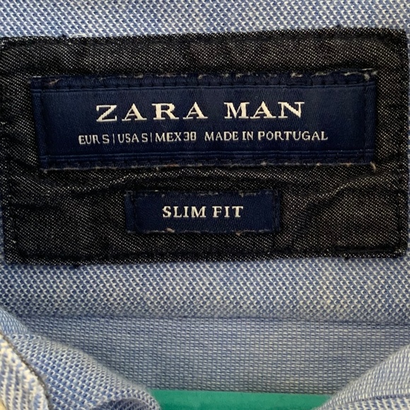 Zara | Shirts | Zara Man Slim Fit Button Down Tee Shirt S | Poshmark